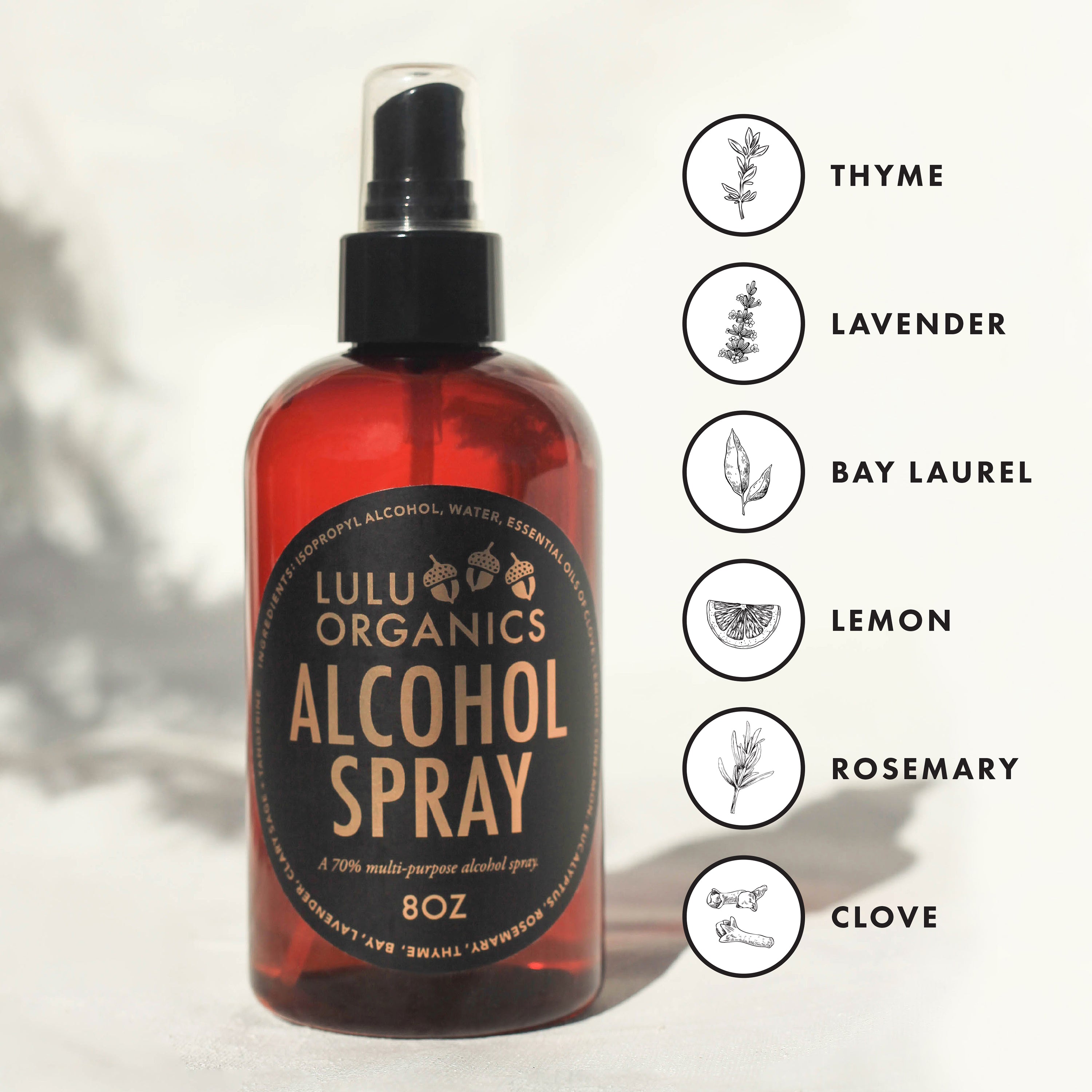 Multi-Purpose Alcohol Spray with Resistance Oil** – Lulu Organics